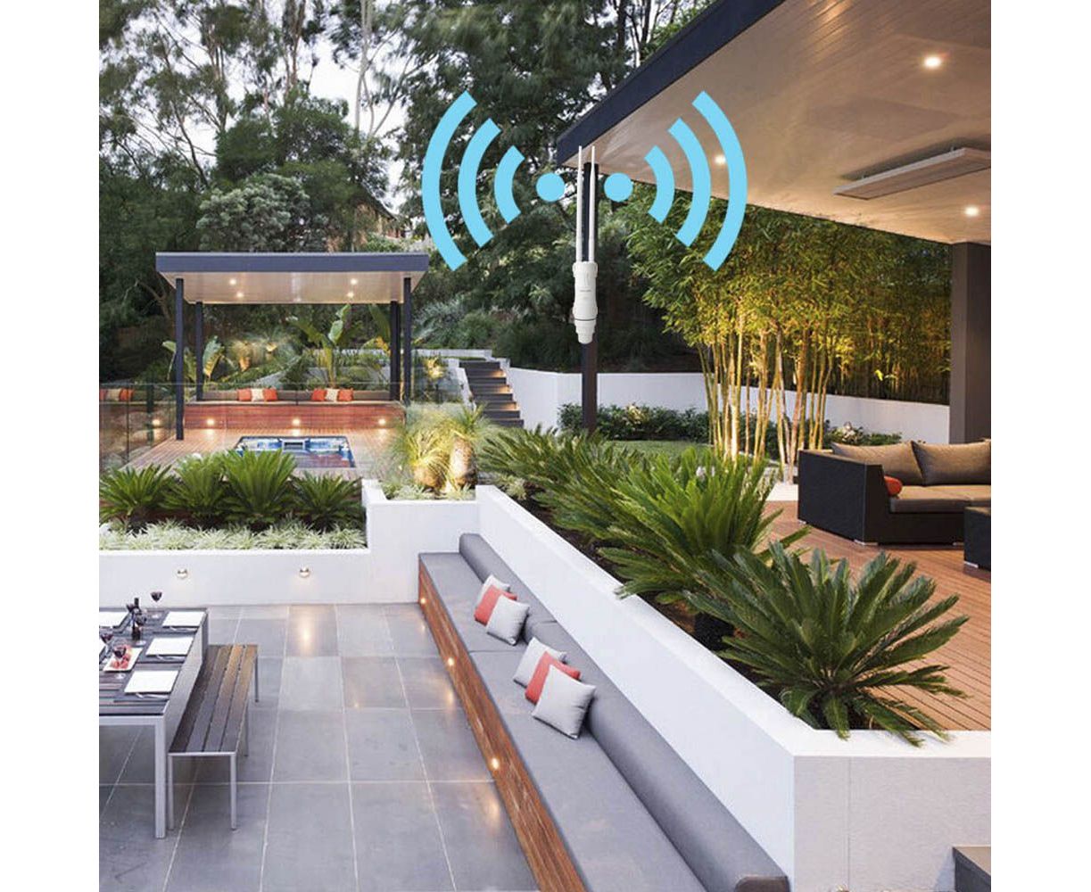 Repetidor/Router WiFi Exterior WAVLINK 300Mbps - PoE Con Antenas De ...