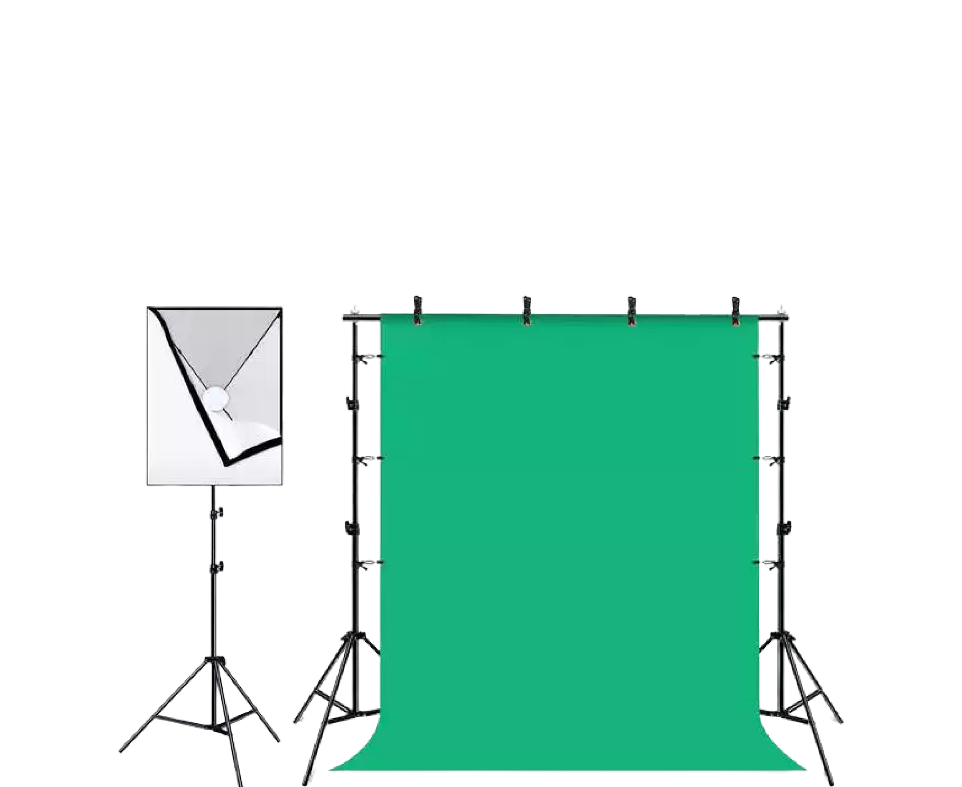 Kit Estudio Fotográfico Puluz + Softbox Com Tripé e Lâmpada LED