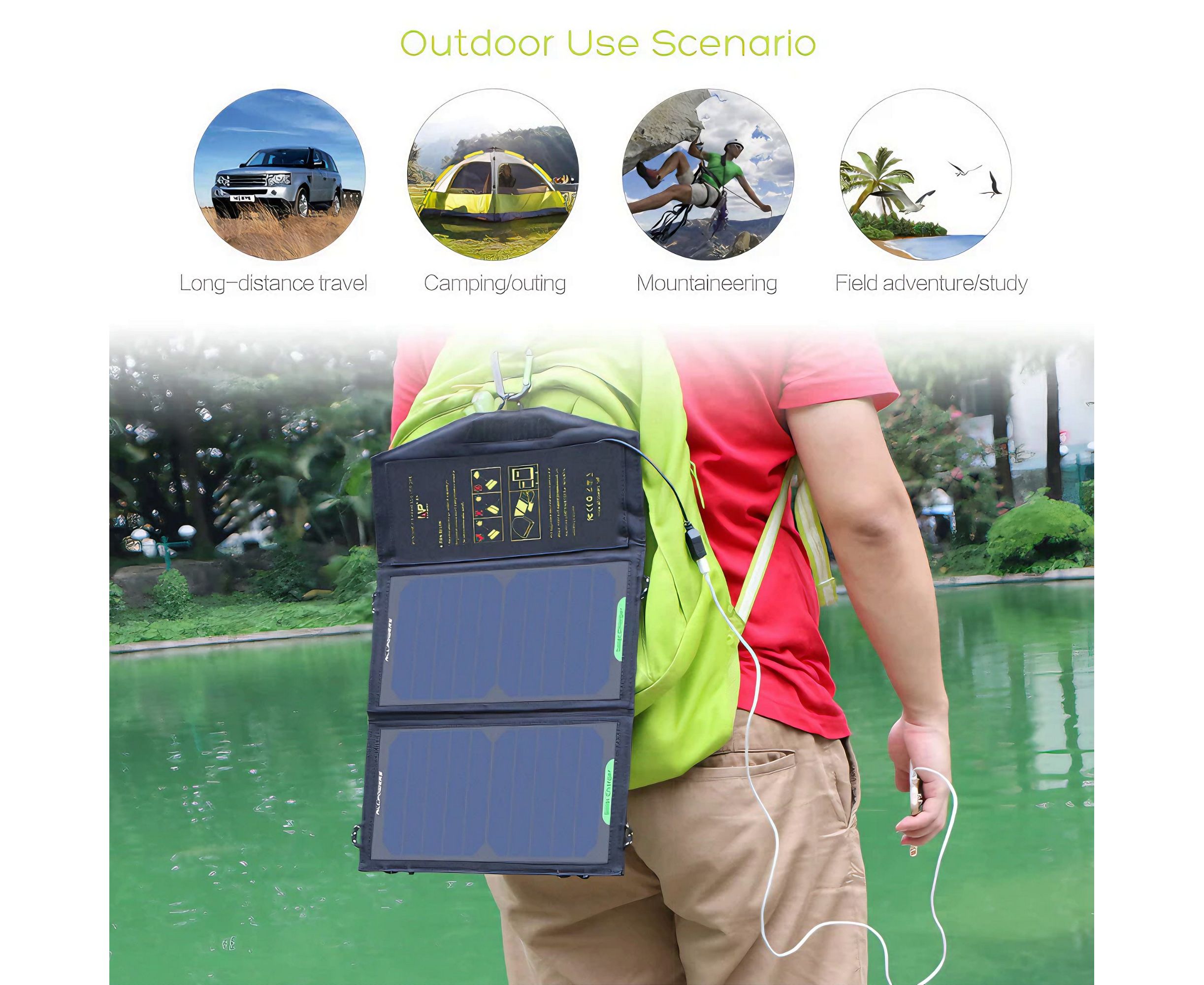 Panel Solar Plegable Allpowers 21W