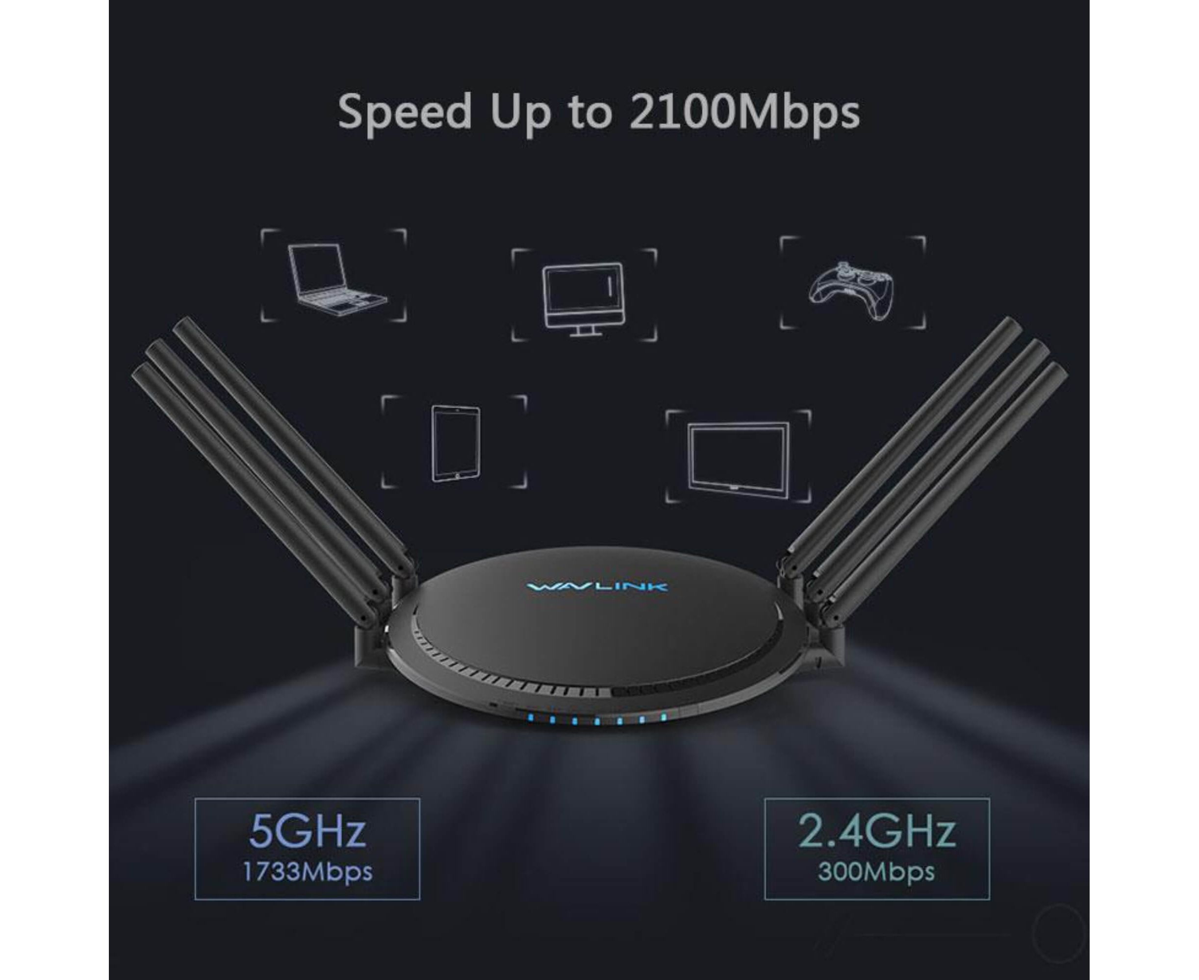 Buy Router Smart Wi-Fi Dual-band with Touchlink QUANTUM D6 MU-MIMO Wavlink