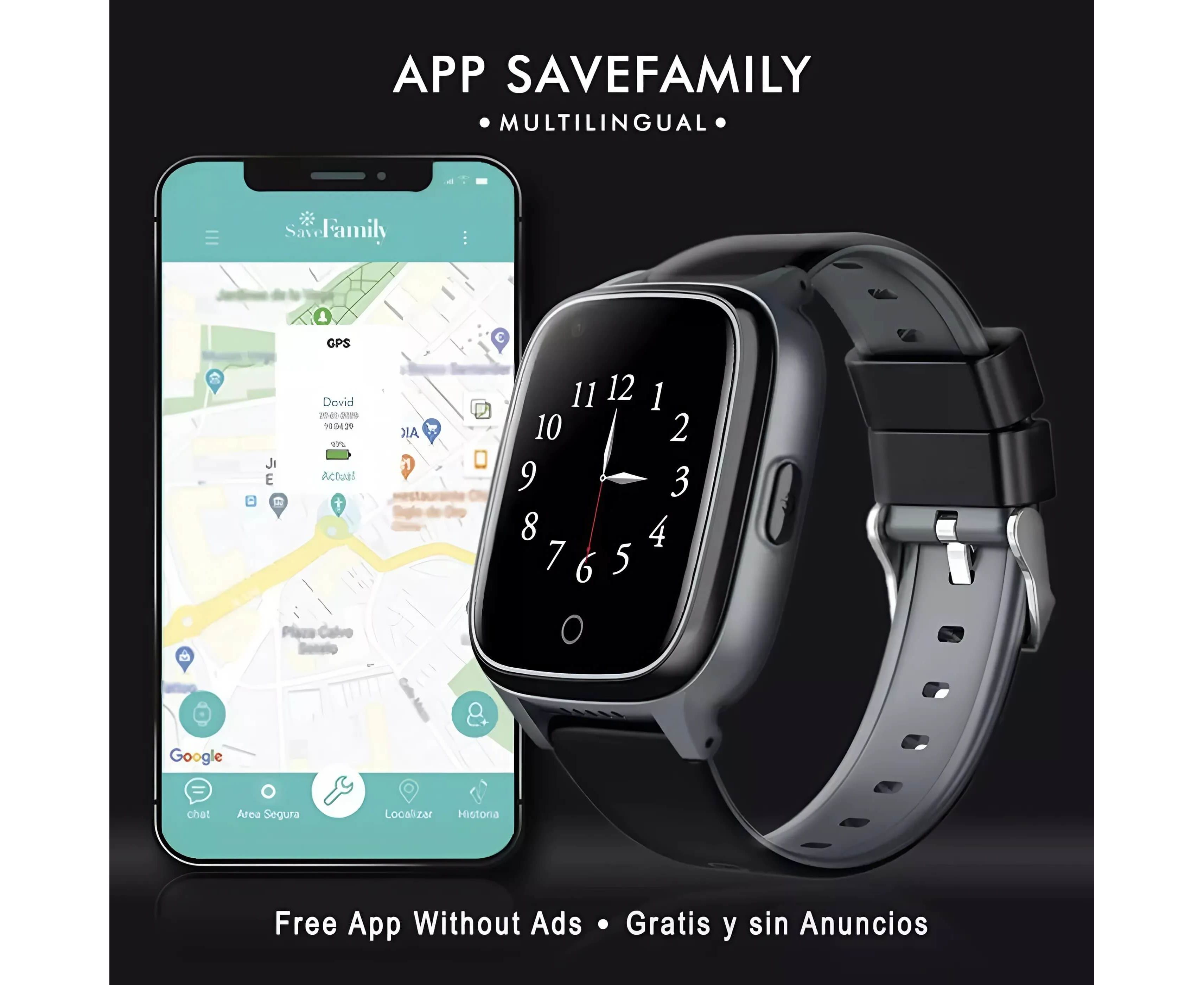Buy Smartwatch 4G SaveFamily With GPS For Seniors