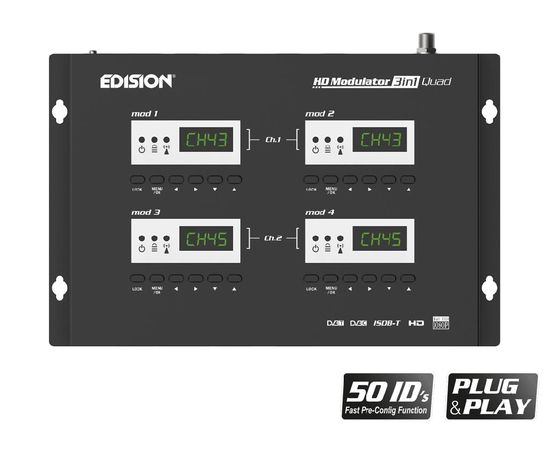 Acheter Modulateur Edision 3 En 1 QUAD HDMI