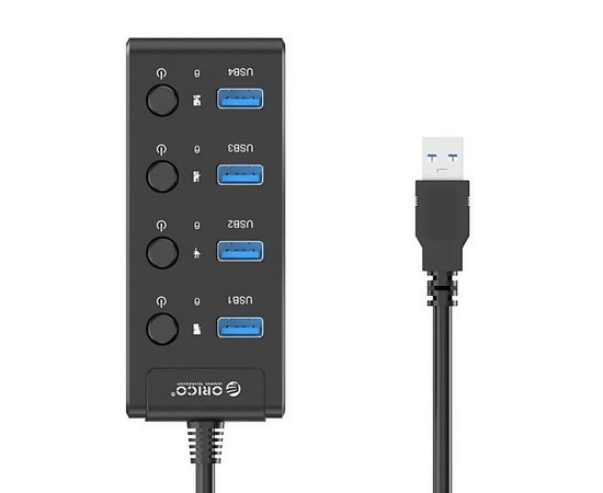 Hub USB 4 Puertos con Interruptores Individuales Orico