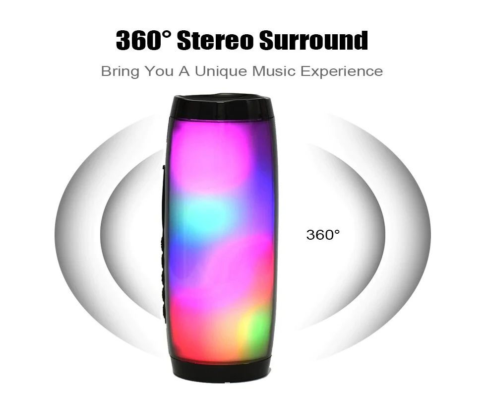 Altavoz TG-157 Bluetooth Con Luces Dinámicas Led
